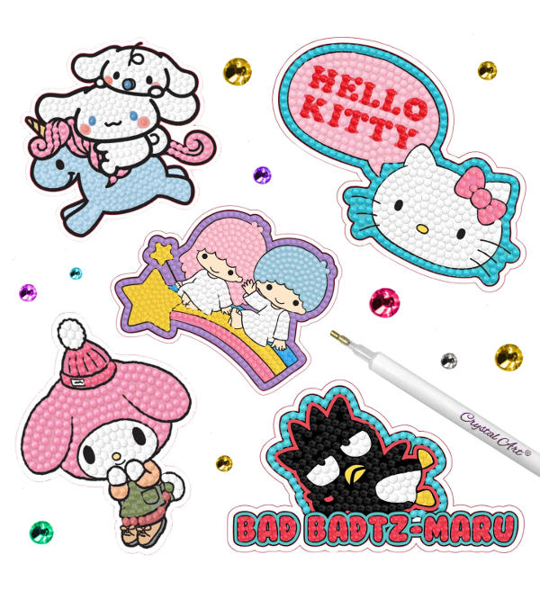 Craft Buddy Hello Kitty And Friends Crystal Art Sticker - Box z 20 ...
