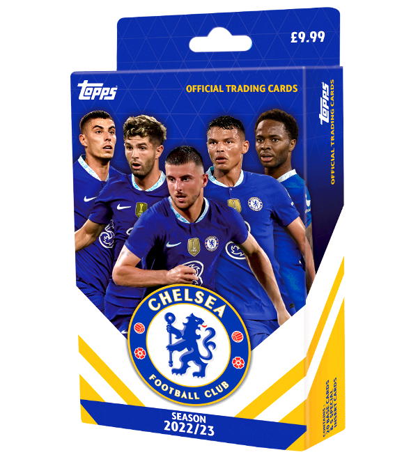 Topps Chelsea FC Oficjalny Zestaw Kibica 2022/23 - Pudełko z 25 karty ...