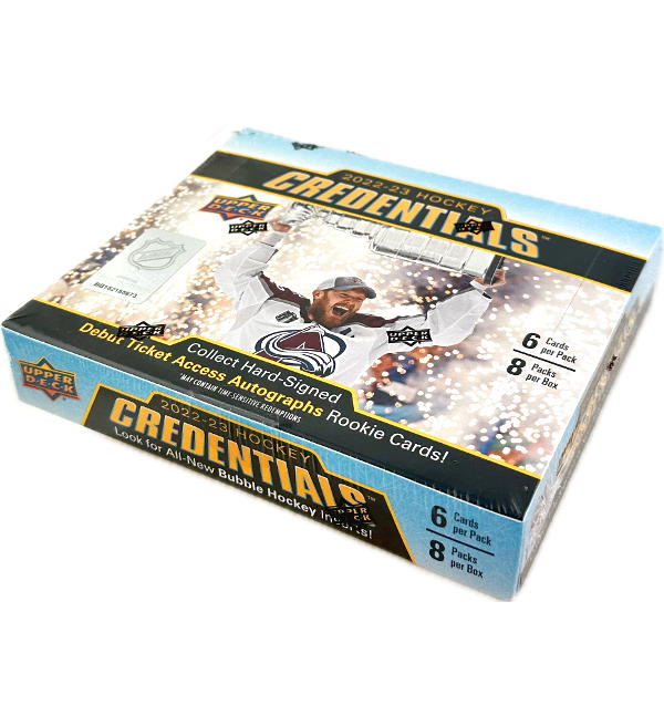 Upper Deck NHL 2022-23 Hockey - CREDENTIALS - Hobby Box, Stickerpoint Upper Deck NHL 2022-23 Hockey - CREDENTIALS - Hobby Box, Stickerpoint
